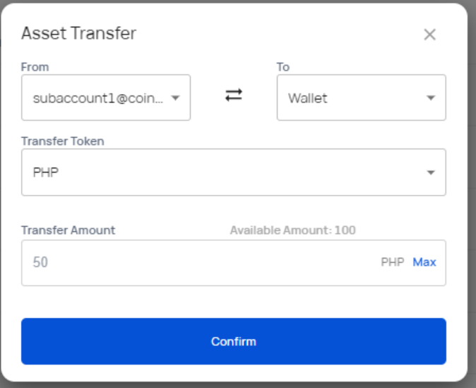 How can I transfer funds from sub-accounts to the main account? – Coins ...