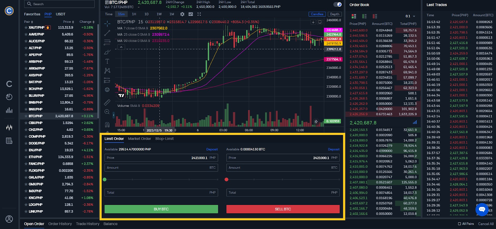 How do I trade in Spot Trade? – Coins.ph Help Center