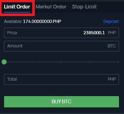 What is a Limit order? – Coins.ph Help Center