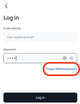 How can I log in if I forgot my MPIN/ Password? – Coins.ph Help Center
